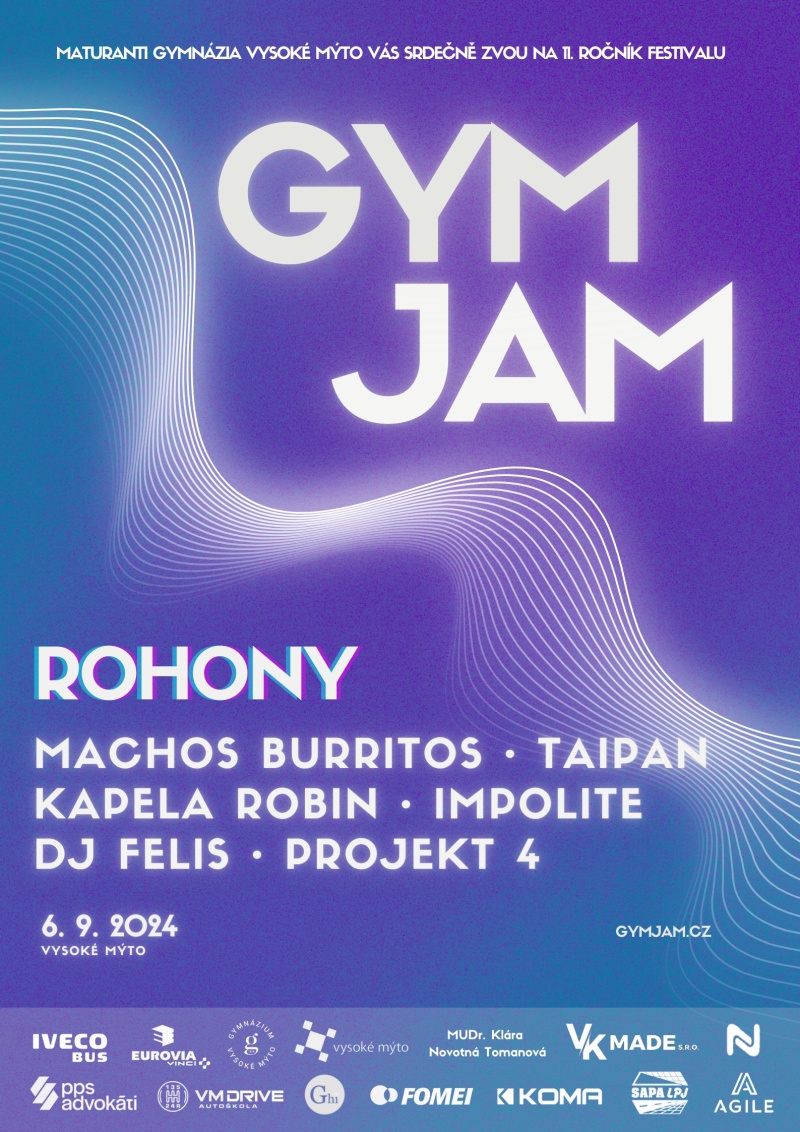 Tradiční festival GymJam – Město Vysoké Mýto